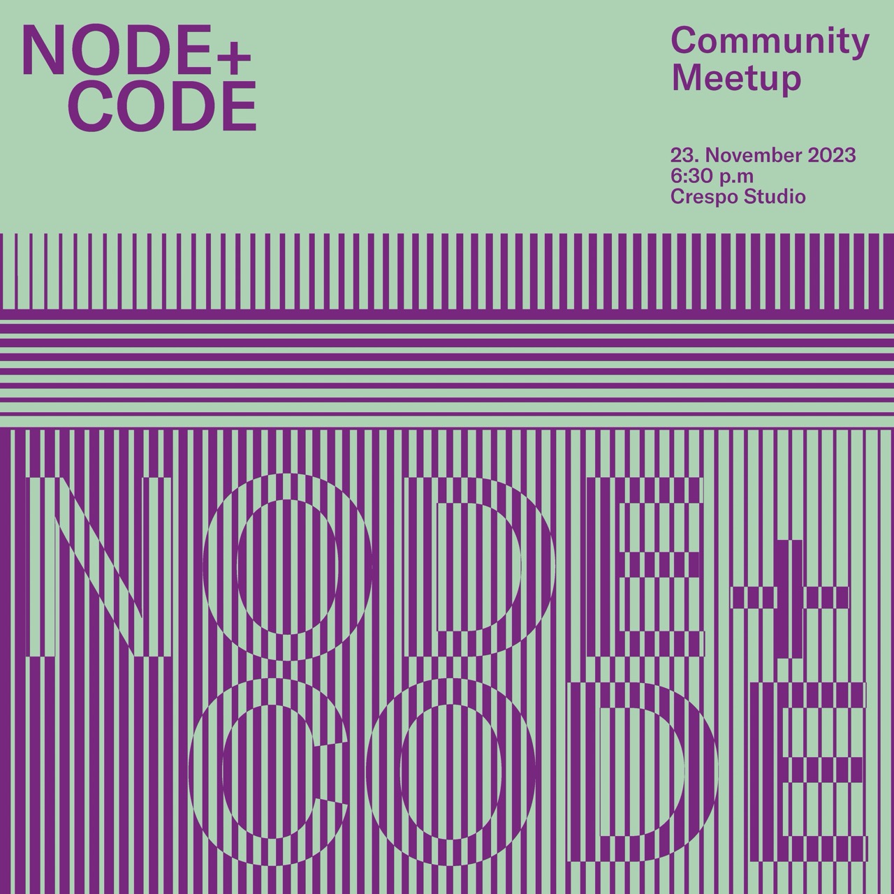 NODE+CODE #11 – Community Meetup – NODE